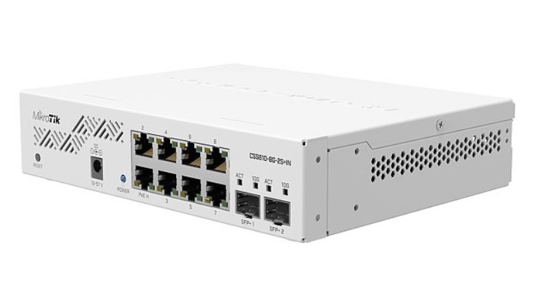 Mikrotik CSS610-8P-2S+IN POE Cloud Smart Switch 2SPP+ and SwitchOS ...
